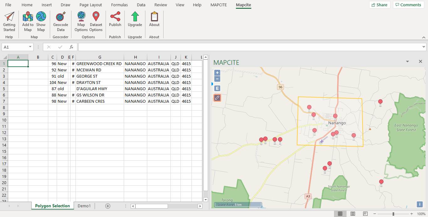 Location Mapping in Excel Saves Time: Case Study | Mapcite